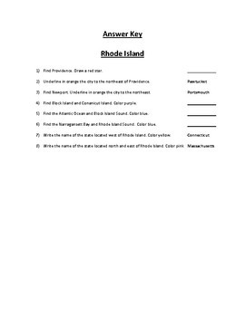 Rhode Island Map Scavenger Hunt - Amped Up Learning