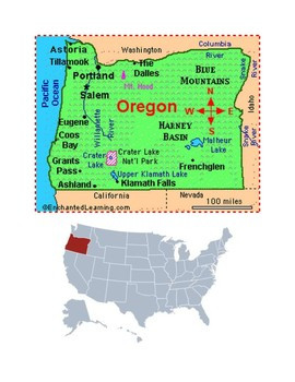 Oregon Map Scavenger Hunt - Amped Up Learning