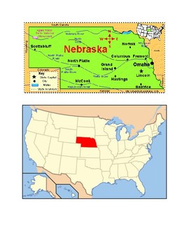 Nebraska Map Scavenger Hunt - Amped Up Learning