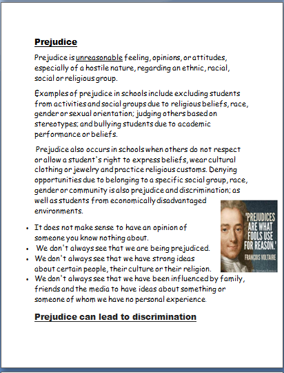 Stop Stereotyping, Prejudice and Discrimination - Amped Up Learning