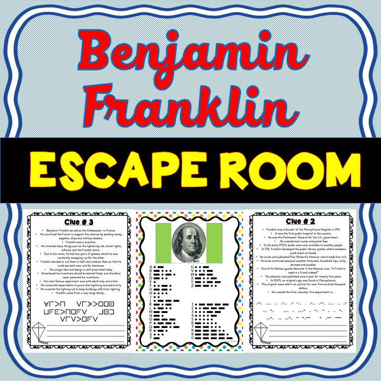 Benjamin Franklin ESCAPE ROOM! - Amped Up Learning