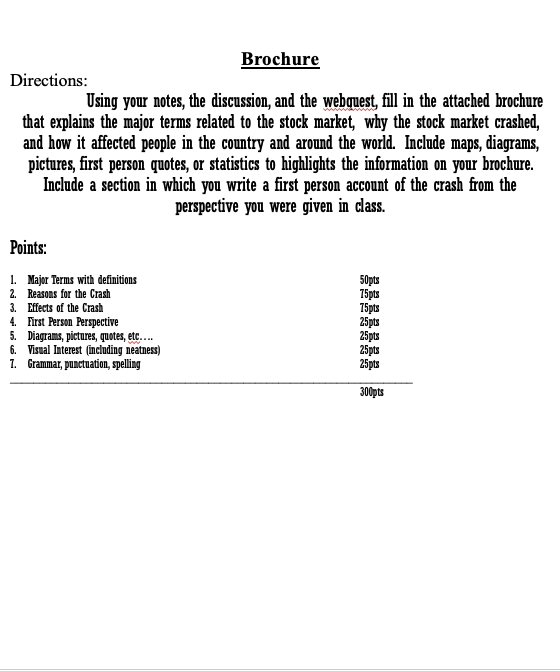 Role-Playing Roundtable: The Stock Market Crash - Amped Up Learning
