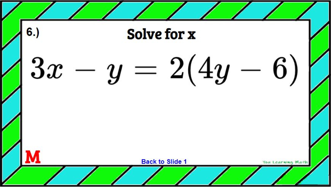 Rewriting Literal Equations: Google Slides Riddle (7 Problems) - Amped ...