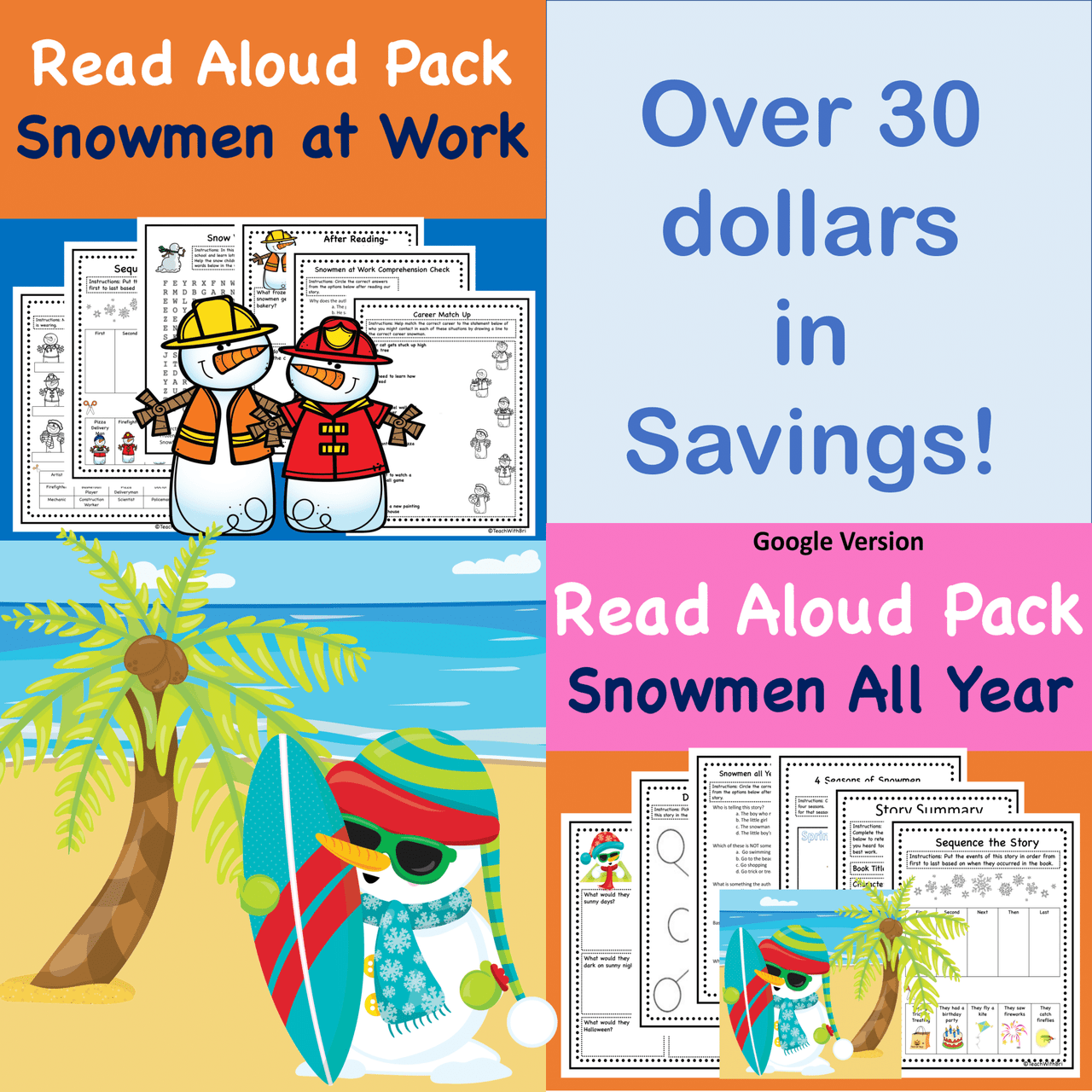 Snowmen At Night Series - Favorite Stories Discount Bundle- Digital Version