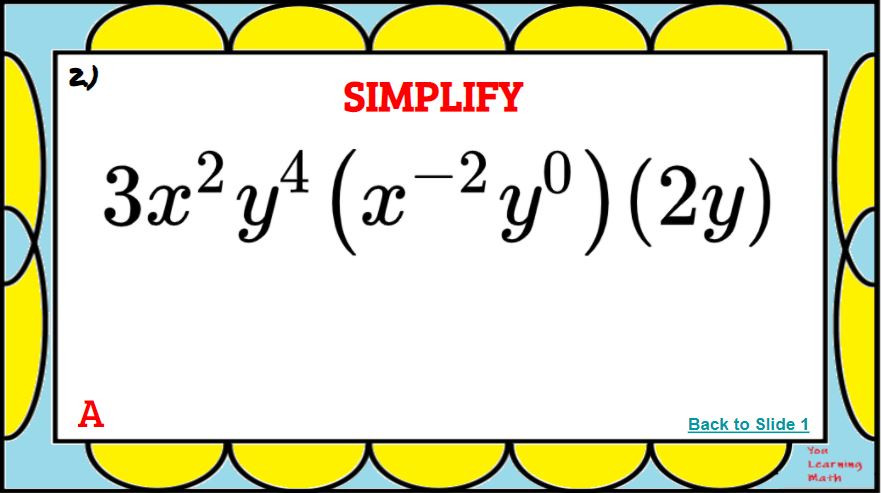 Applying the Properties of Exponents: Google Slides Riddle (10 ...
