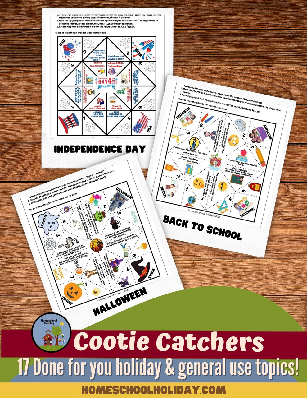 Origami Fortune Tellers - Cootie Catchers Mega Pack Holiday Collection
