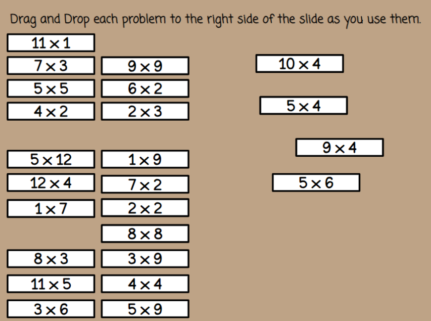 Thanksgiving Multiplication Bingo- Digital