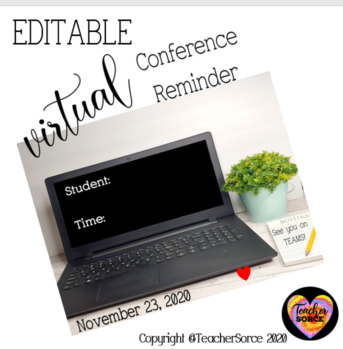 FREEBIE Virtual Conference Reminder (editable)