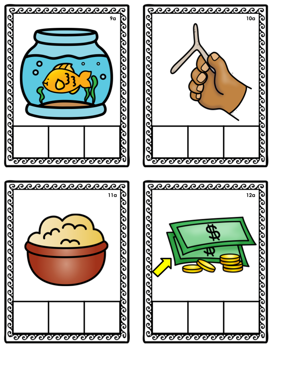 Phonemic Awareness Picture Cards for Short Vowel Words with Digraphs SH ...
