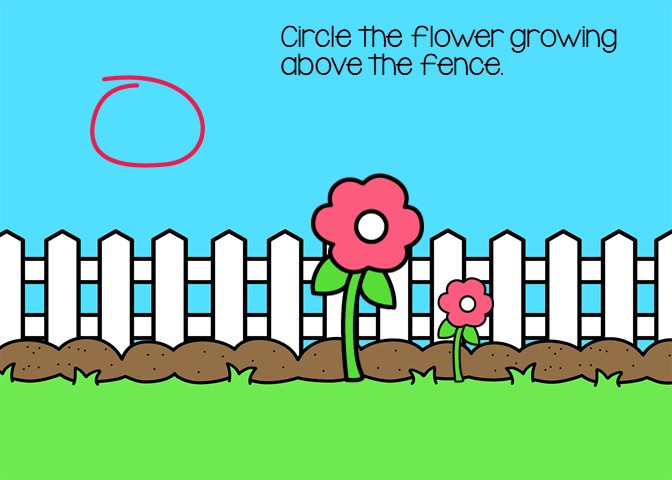 Spatial Concepts Above and Below Google Slides - Amped Up Learning