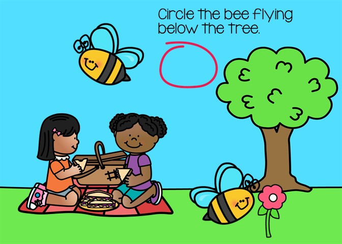 Spatial Concepts Above and Below Google Slides - Amped Up Learning