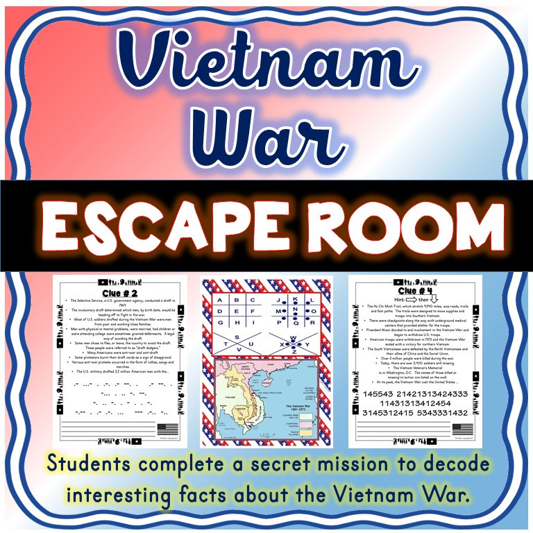 Vietnam War ESCAPE ROOM - Amped Up Learning