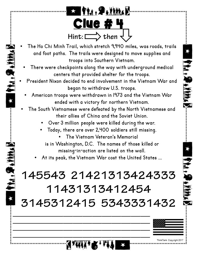 Vietnam War ESCAPE ROOM - Amped Up Learning
