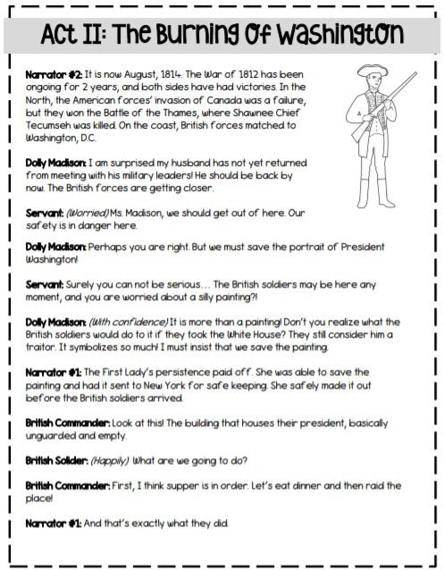 War of 1812 Reader's Theater - Amped Up Learning