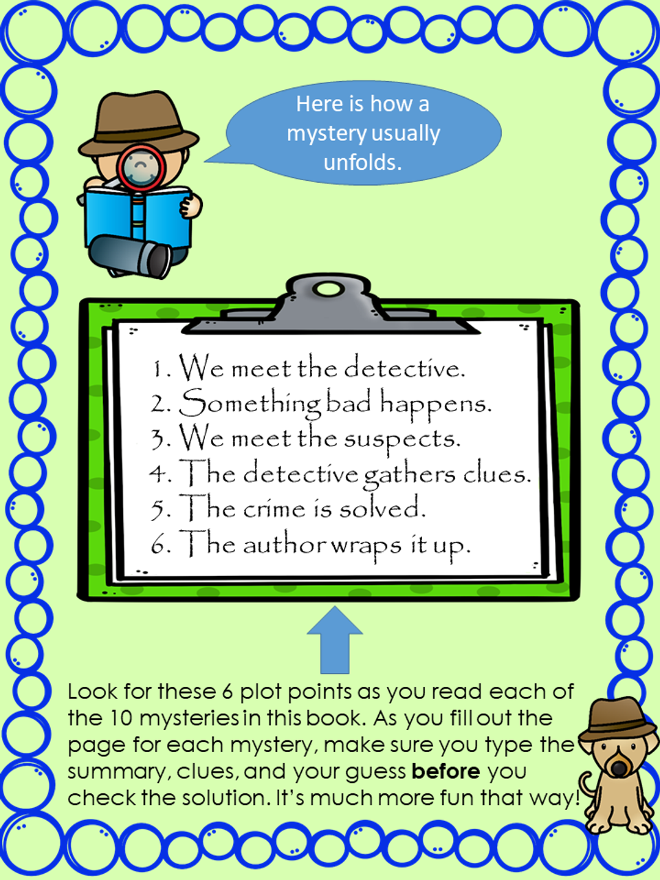 Encyclopedia Brown Series Digital Novel Study in Google Slides