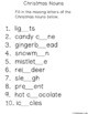 Christmas Nouns Reading and Writing Activity Set