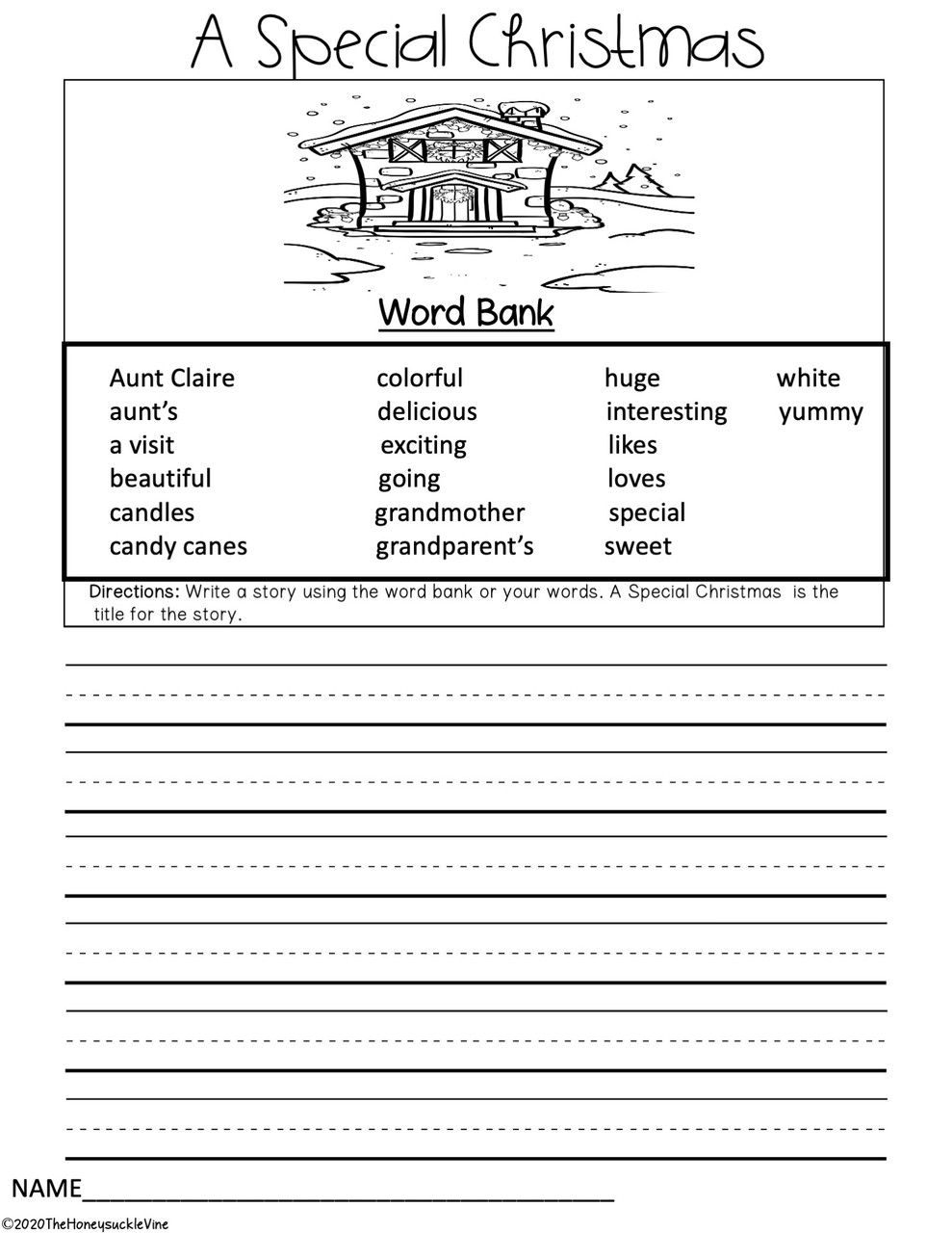 Special Education Christmas Writing Activities special-education-christmas-writing-activities