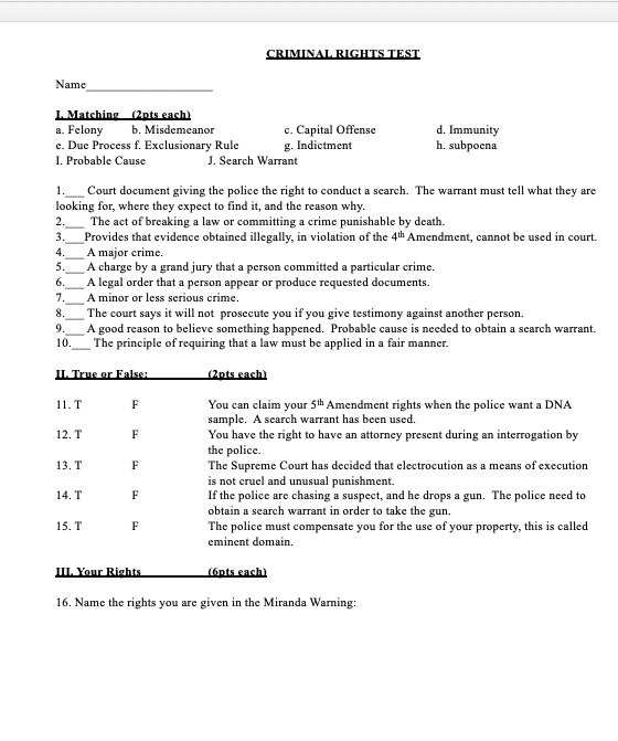 A Criminal Justice Unit - Amped Up Learning