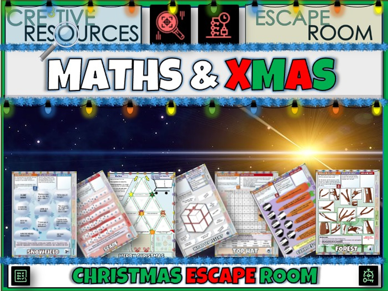 Maths Christmas Escape Room - Amped Up Learning