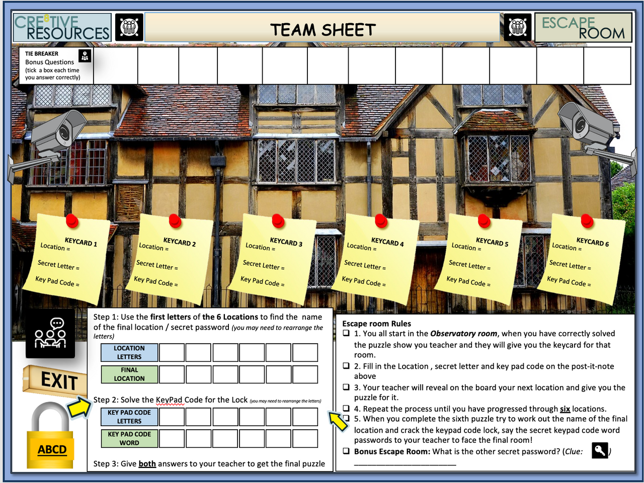 Romeo and Juliet New Escape Room - Amped Up Learning