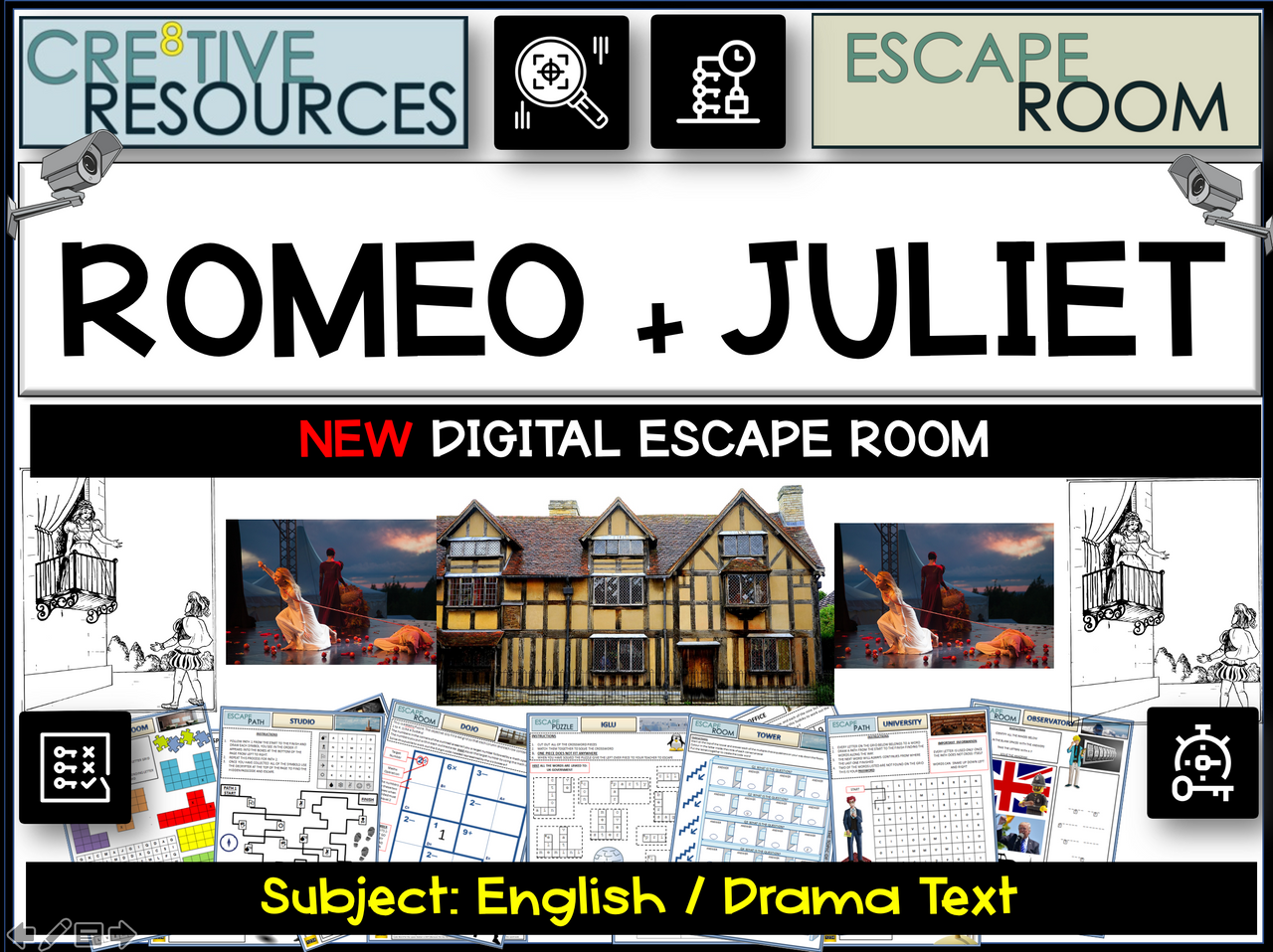 Romeo and Juliet New Escape Room - Amped Up Learning