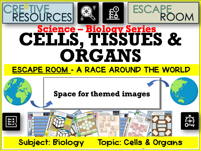 Cells, tissues and organs Science Escape Room - Amped Up Learning