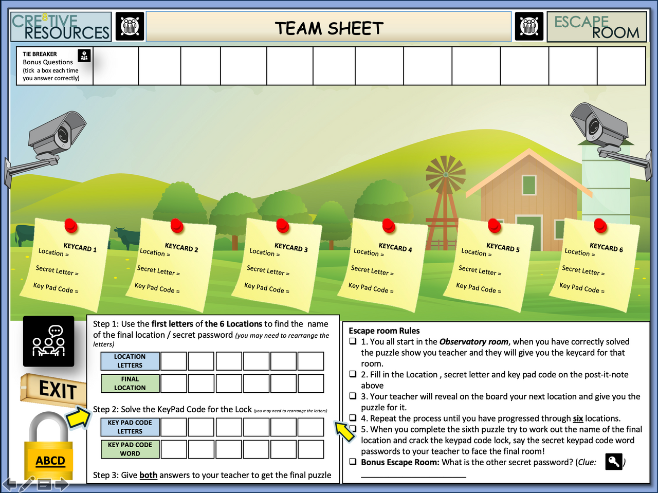 Animal Farm Escape Room