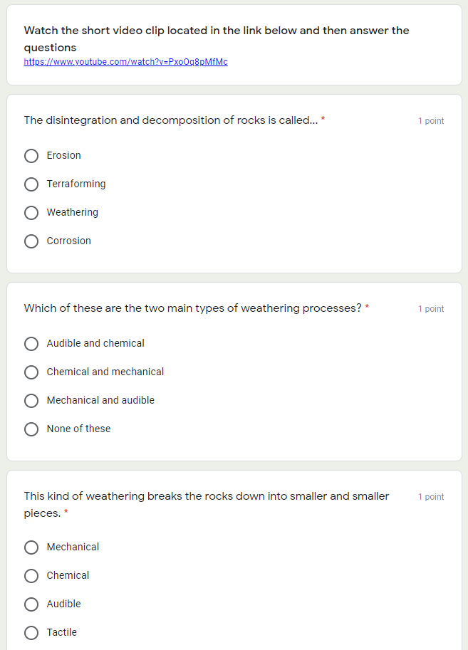 Weathering and Soil WebQuest (MS-ESS2) Great sub plans or distance ed!