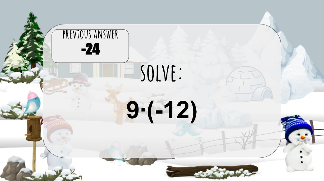Integer Operations - DIGITAL Winter Scavenger Hunt/ Escape Room in ...