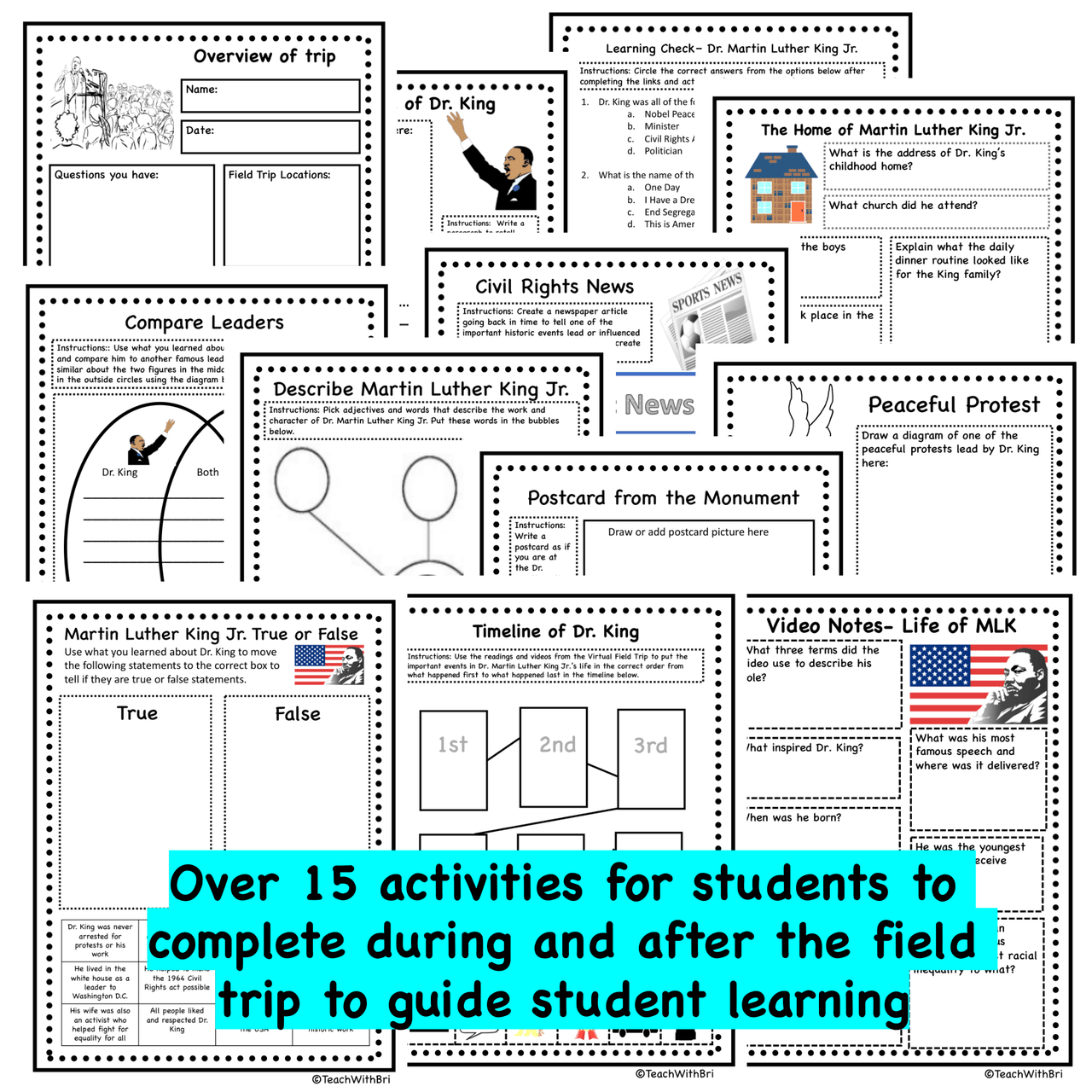 FREE Digital Version - Martin Luther King Jr. Monument Virtual Field Trip