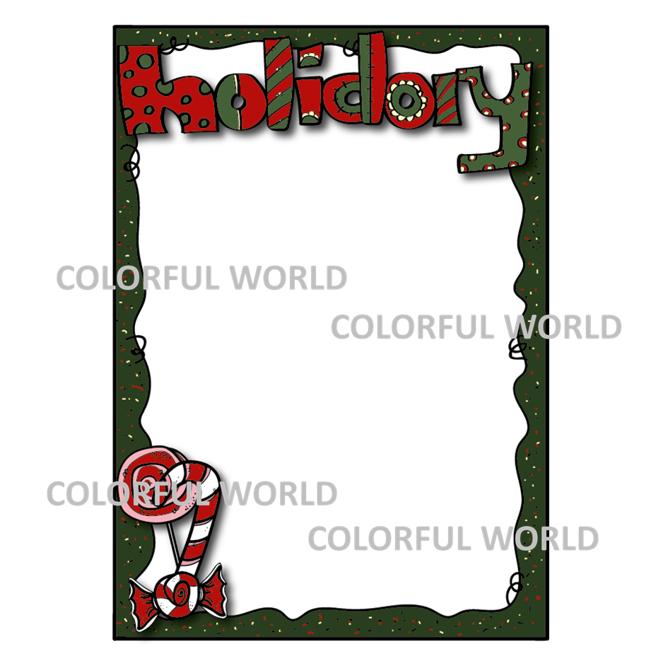 Christmas doodle page dividers and borders - Amped Up Learning