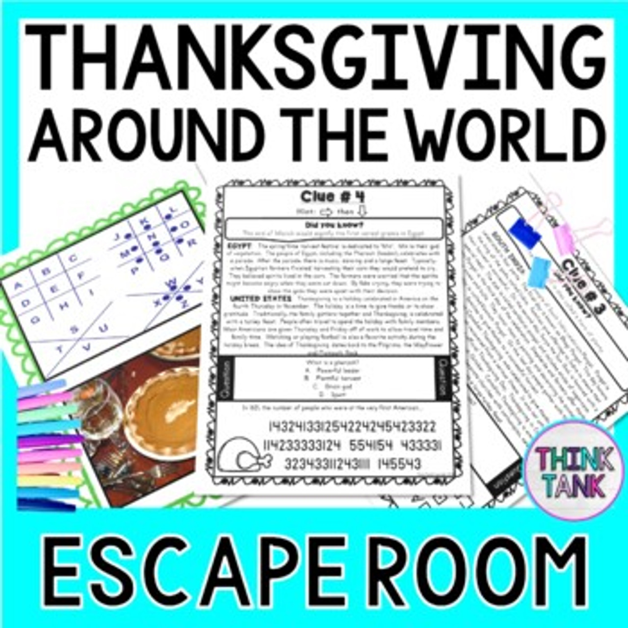 Thanksgiving Around the World ESCAPE ROOM!