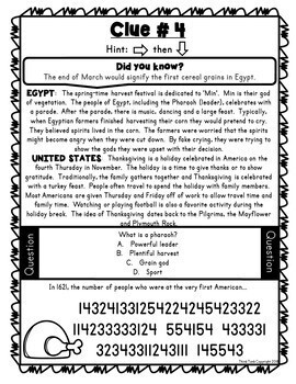 Thanksgiving Around the World ESCAPE ROOM!