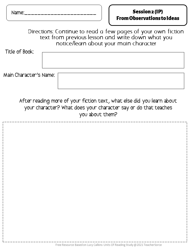 Character Studies Graphic Organizers FREE