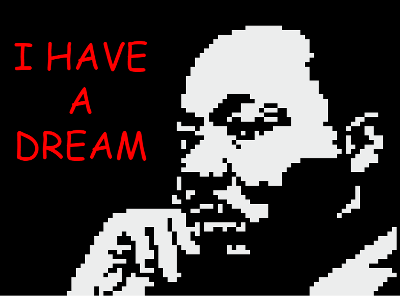 Martin Luther King Jr. Pixel Art Mystery Picture Template DIGITAL ...