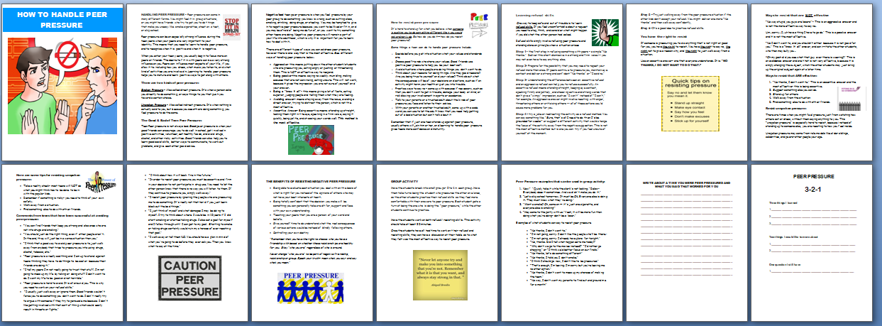 Resisting Peer Pressure - Amped Up Learning