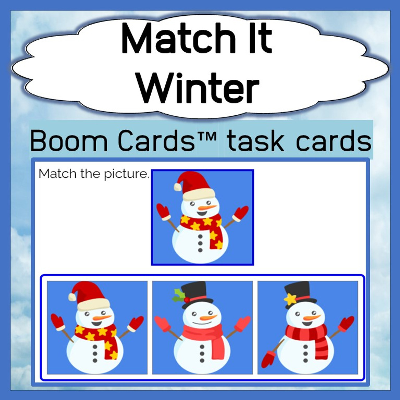 Match the Picture: Winter Theme Boom Cards™