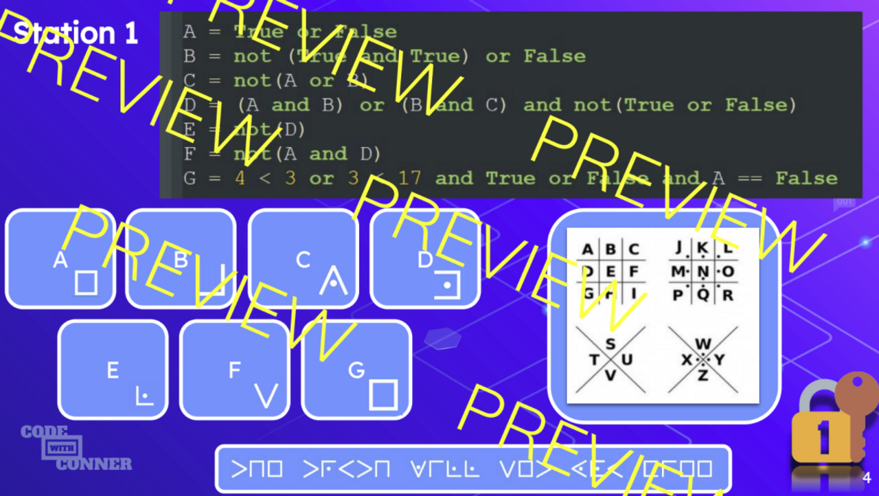 Coding Digital Escape Room - Control Flow in Python