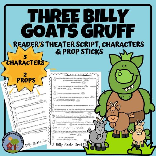Fairy Tale Reader's Theater Script - 3 Billy Goats Gruff - Amped Up ...