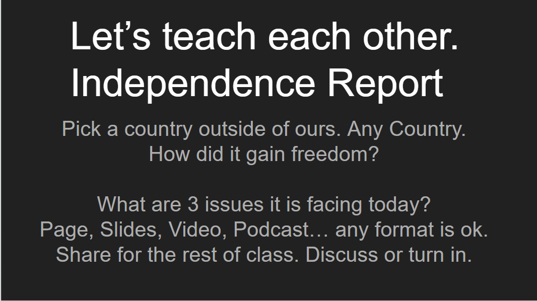 Students Report Teach About How World History Nations Achieved ...