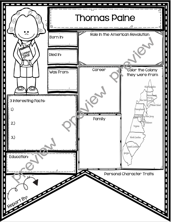 Revolutionary Americans Pennant Reports - Amped Up Learning