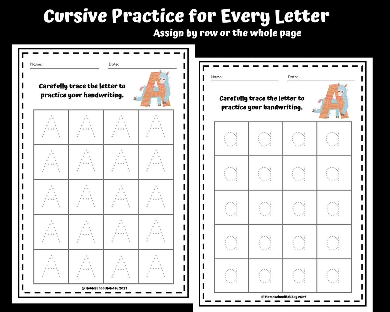 Manuscript Alphabet Tracing Worksheets Capital & Lowercase