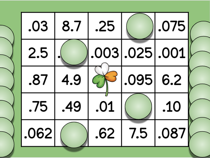 St. Patrick's Day - Digital Bingo
