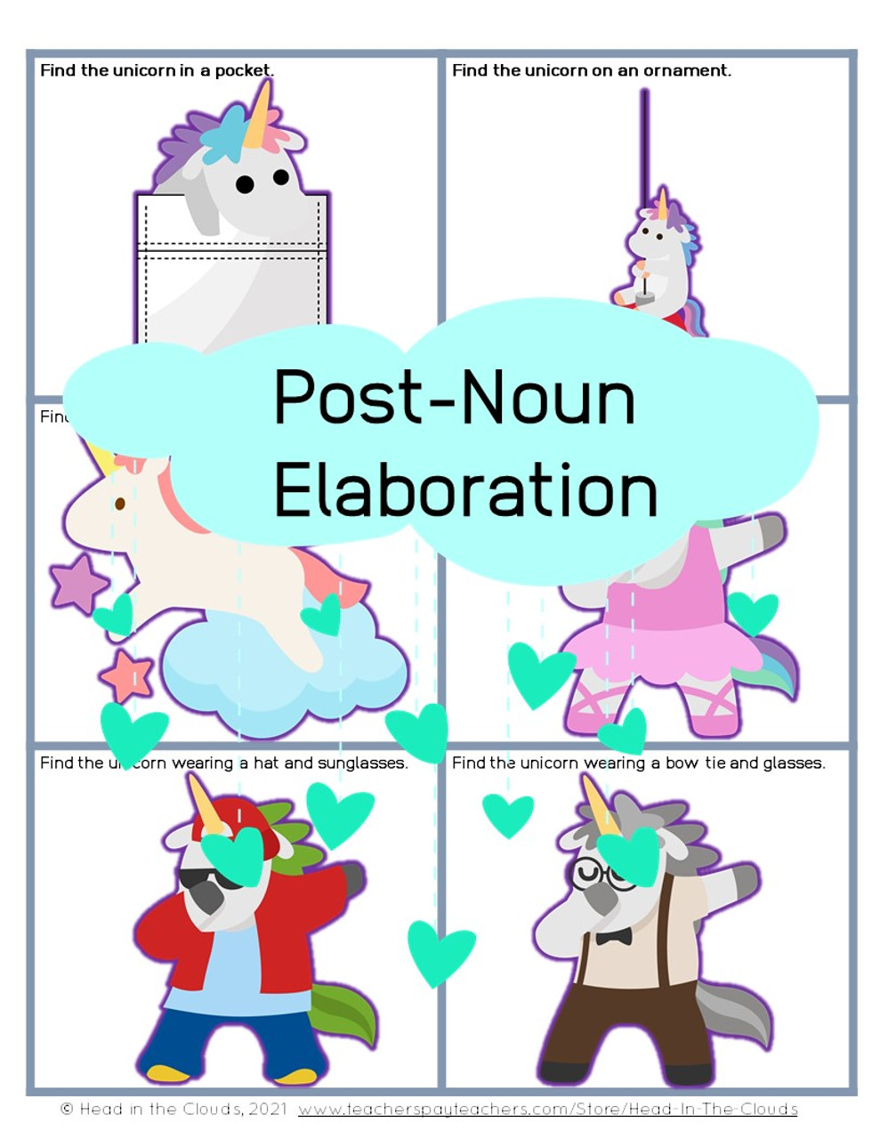Post-Noun Elaboration: Unicorns