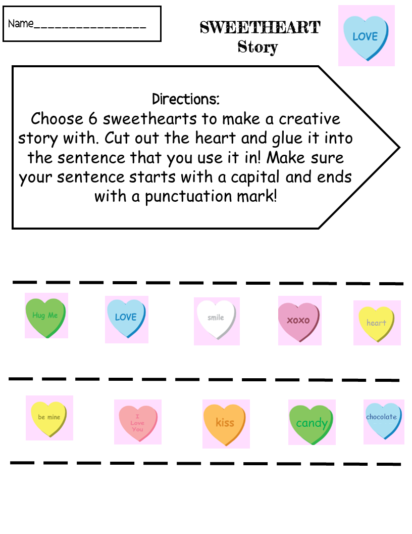 Valentine's Day Writing Choice Board