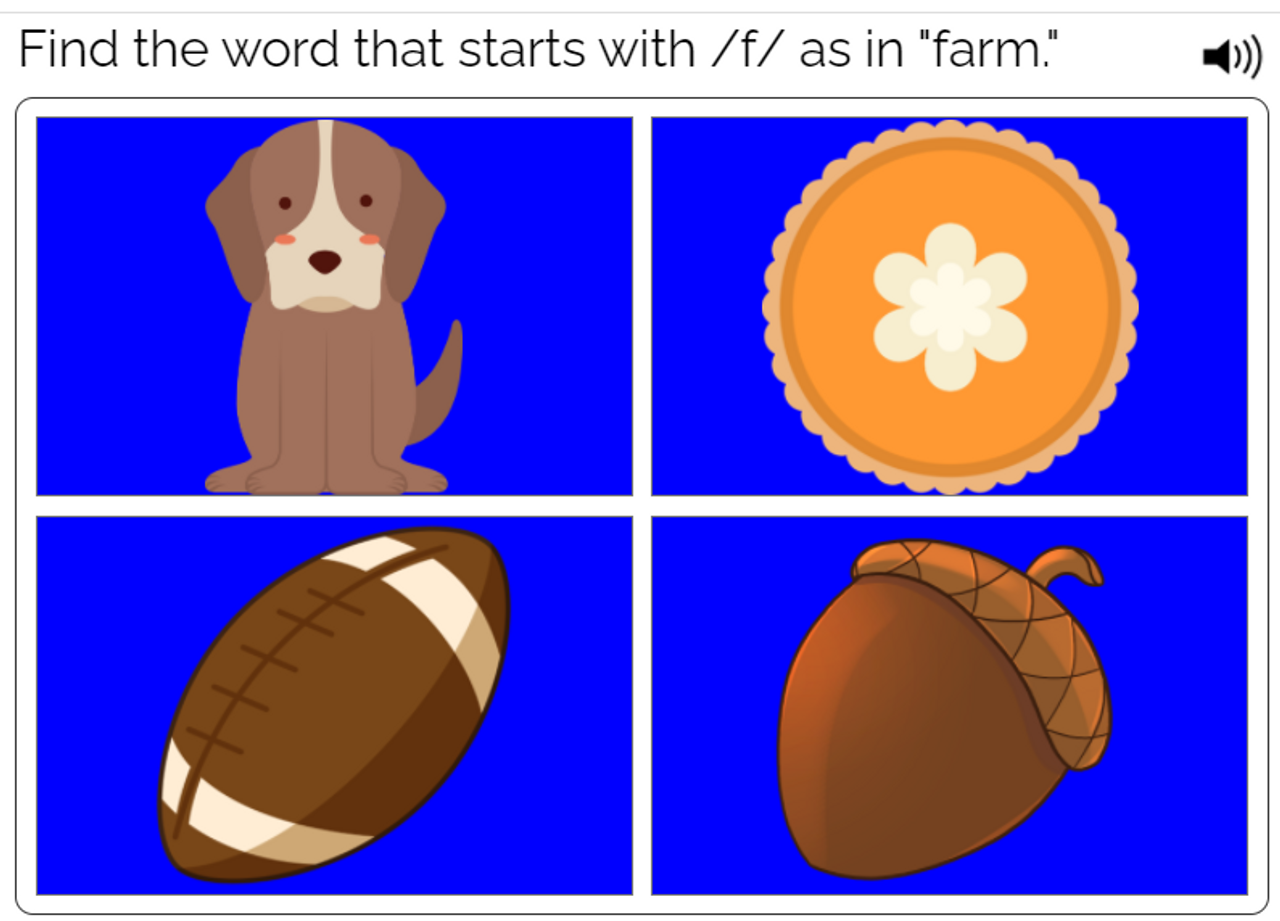 Initial Sounds in Words: F Deck - Level 1 - Boom Cards™