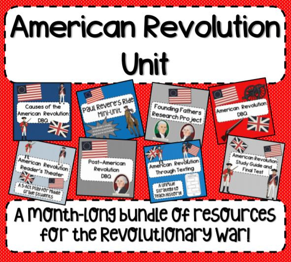 American Revolution Unit - Amped Up Learning