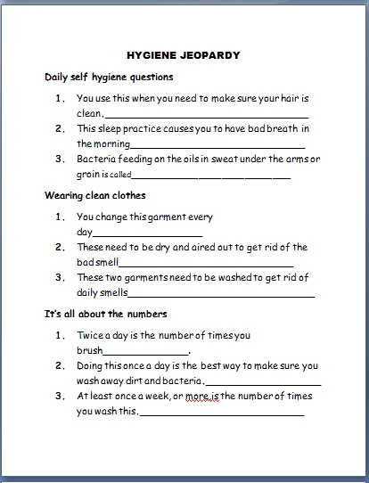 Hygiene Issues- Teen Lifestyle Guide - Amped Up Learning