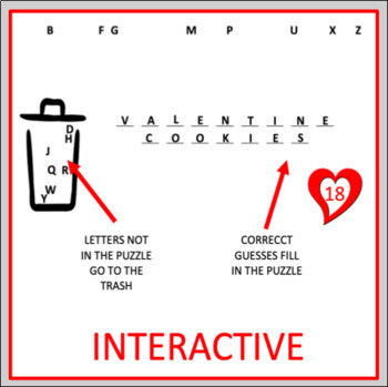 Valentine Digital Letter Guess