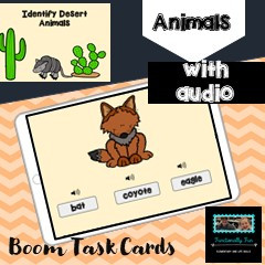 Identifying Desert Animals Boom Cards